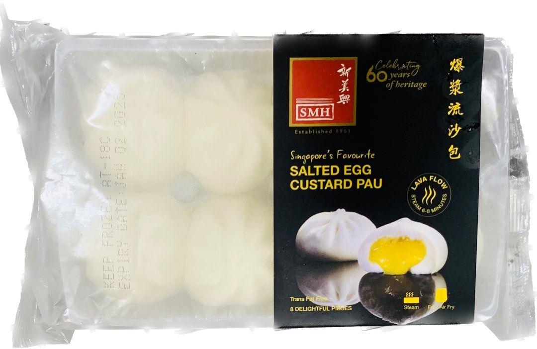 SMH SALTED EGG CUSTARD PAU 8PCS, Food & Drinks, Chilled & Frozen Food ...