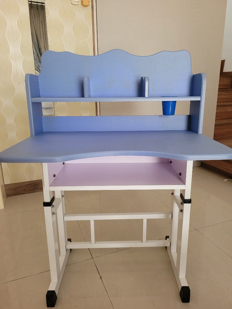 Solid metal study table and chair, Babies & Kids, Baby Nursery & Kids ...