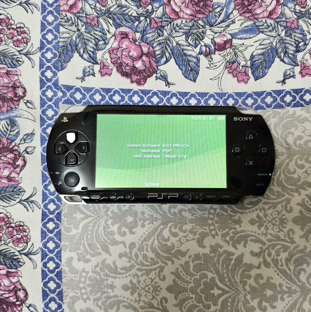 Sony PlayStation Portable with PRO-C Mod (PSP-1000) (Black) (64GB) (1 ...