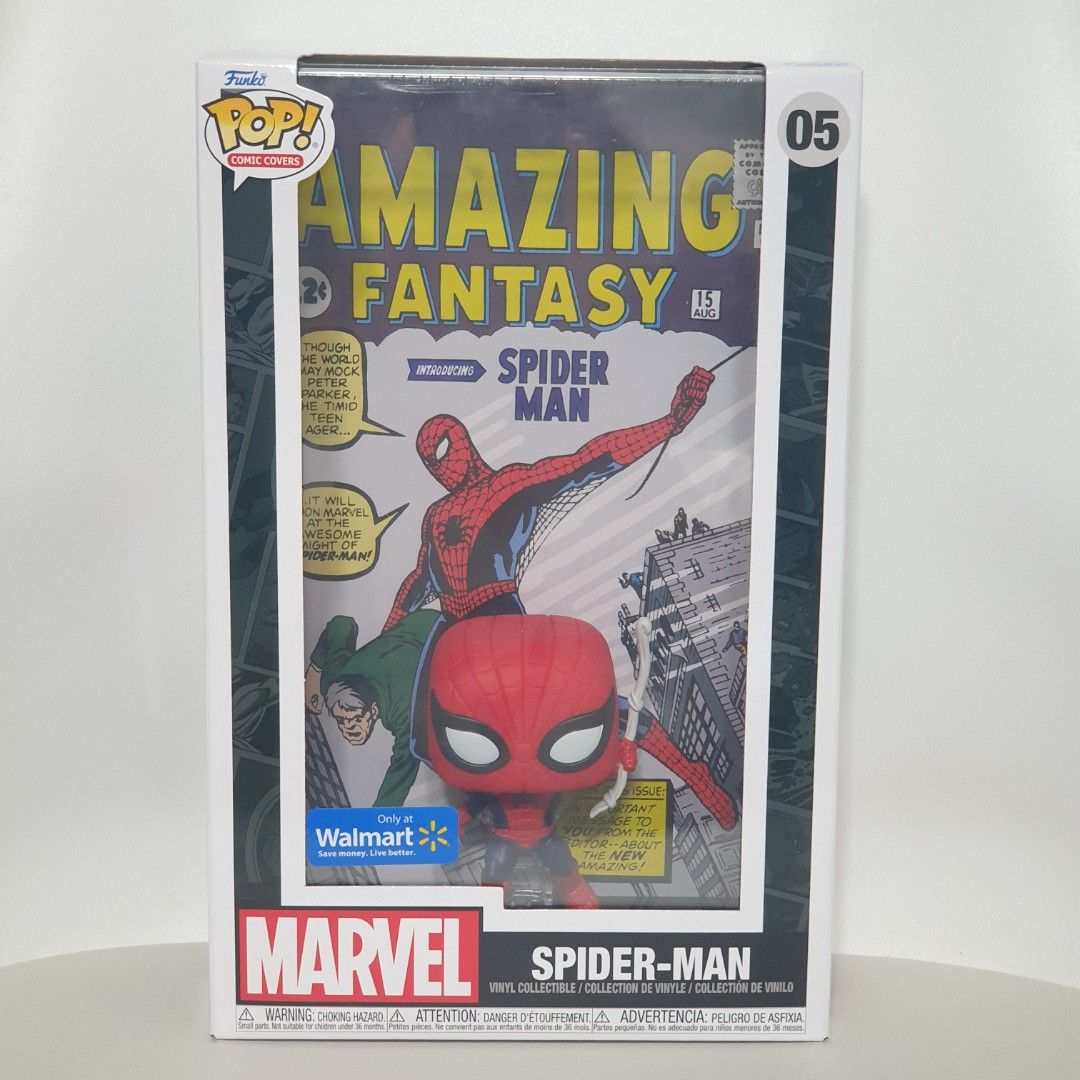SPIDER-MAN Marvel Amazing Fantasy Funko Pop Covers Walmart Exclusive ...