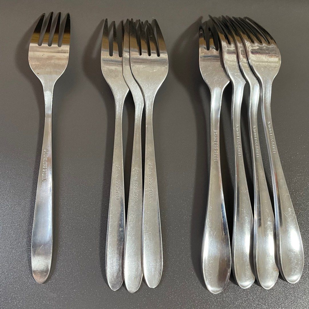 Stainless steel dining fork, Furniture & Home Living, Kitchenware ...