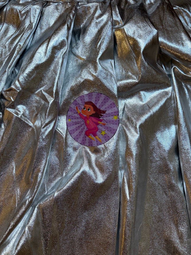 Superhero Super Woman Wonderwoman Supergirl Darna Girl Silver Cape for ...