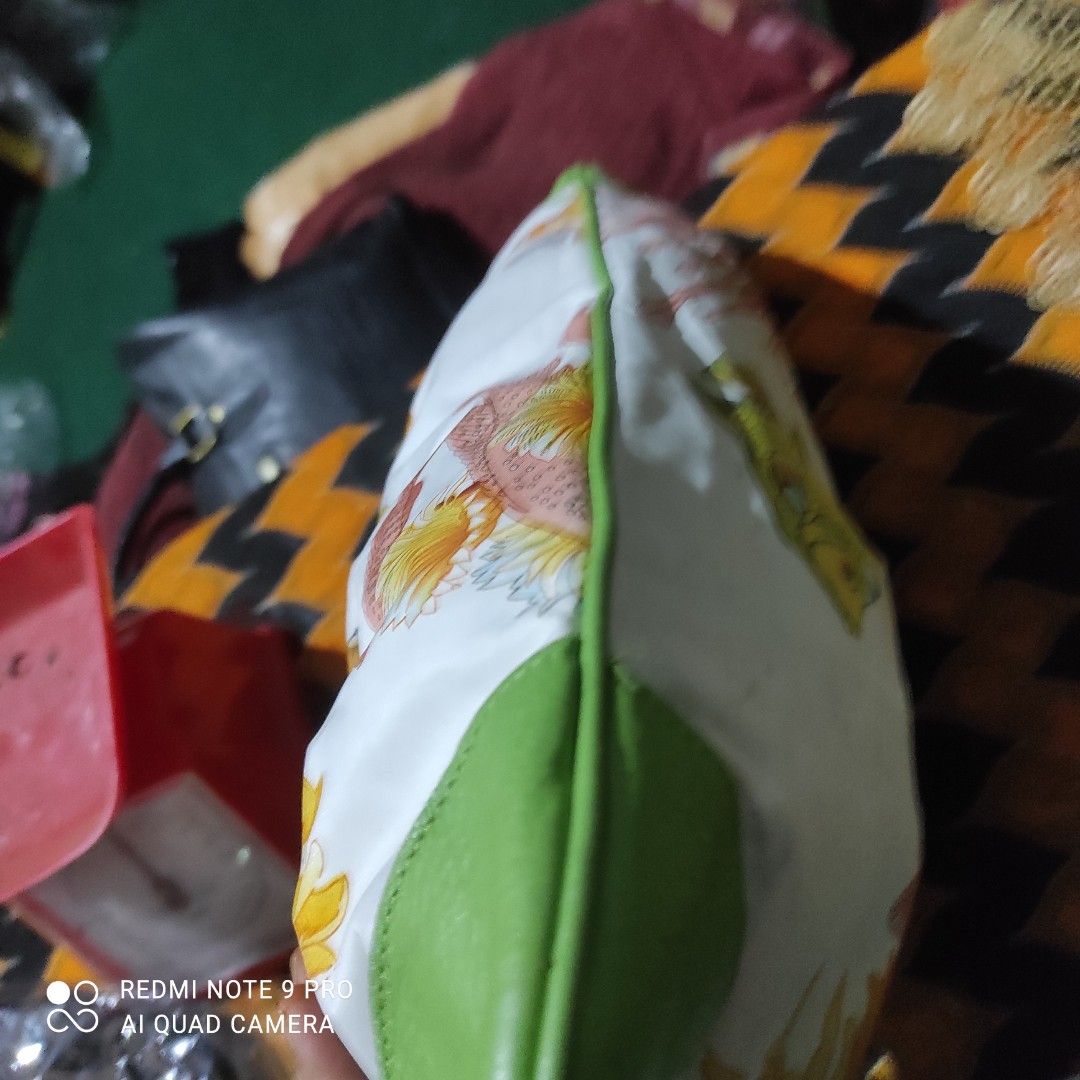 Tas unik bahan nilon mix pu gambar ikan mewah unik, Barang Mewah, Tas ...