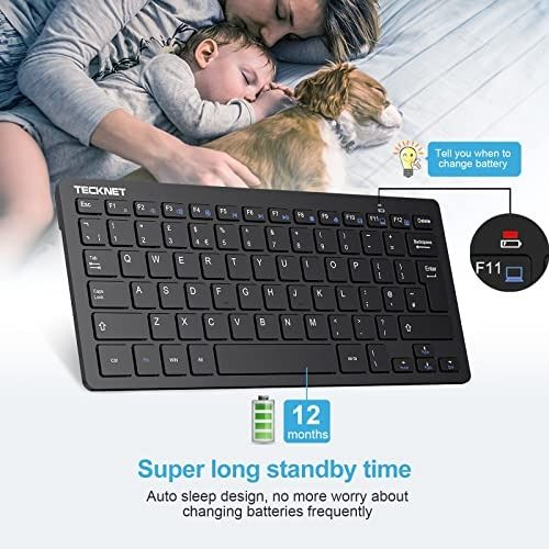 TeckNet 2.4G Wireless Keyboard For Windows 10/8/7/Vista/XP and Android ...