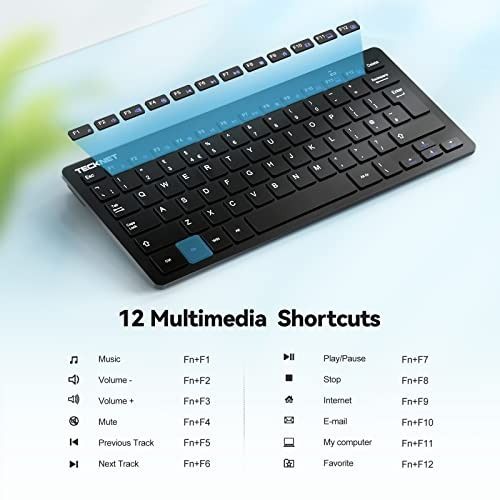 TeckNet 2.4G Wireless Keyboard For Windows 10/8/7/Vista/XP and Android ...
