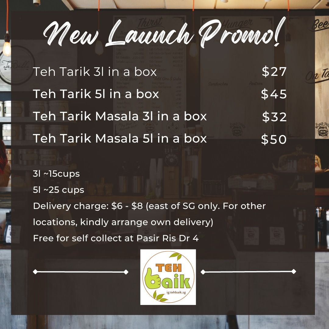 teh tarik / teh masala, Food & Drinks, Beverages on Carousell