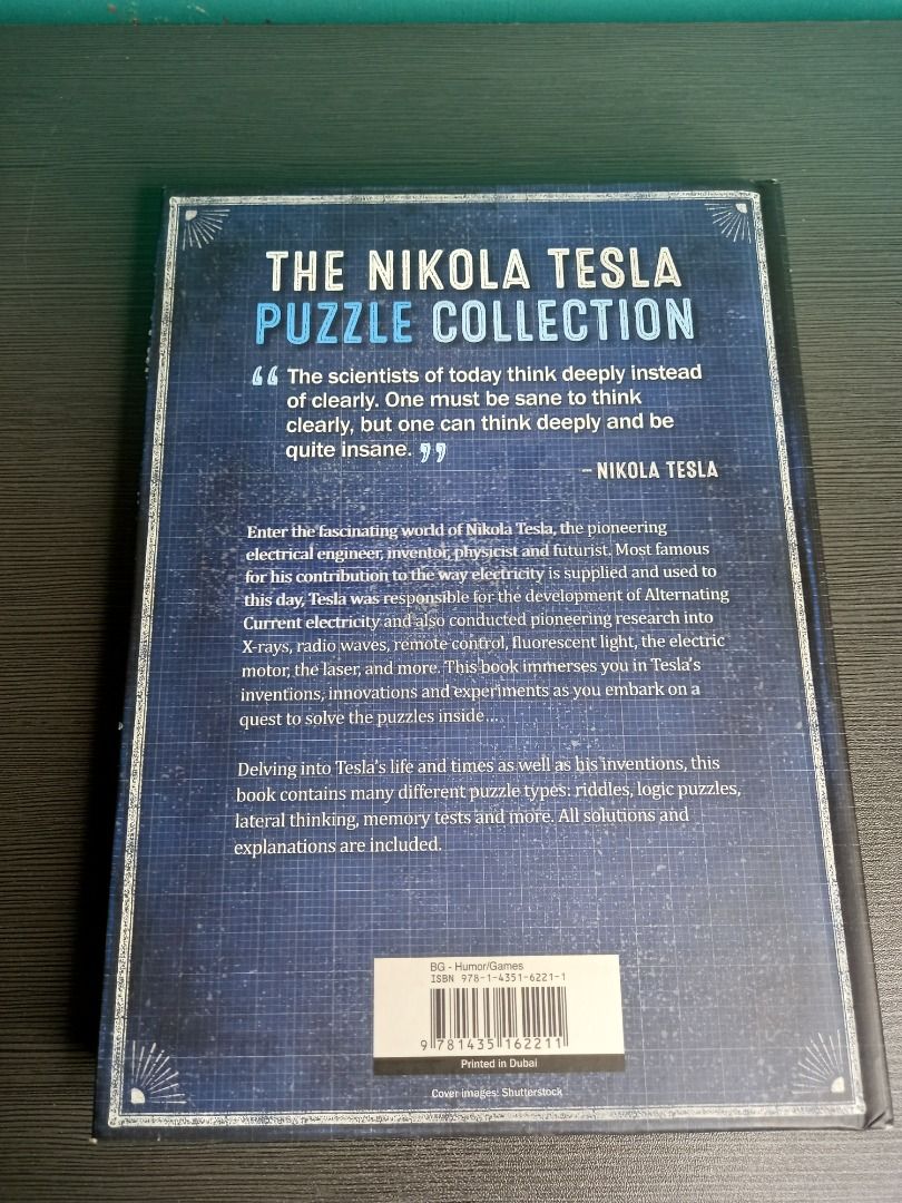 The Nikola Tesla Puzzle Collection An Electrifying Series Of Challenges ...