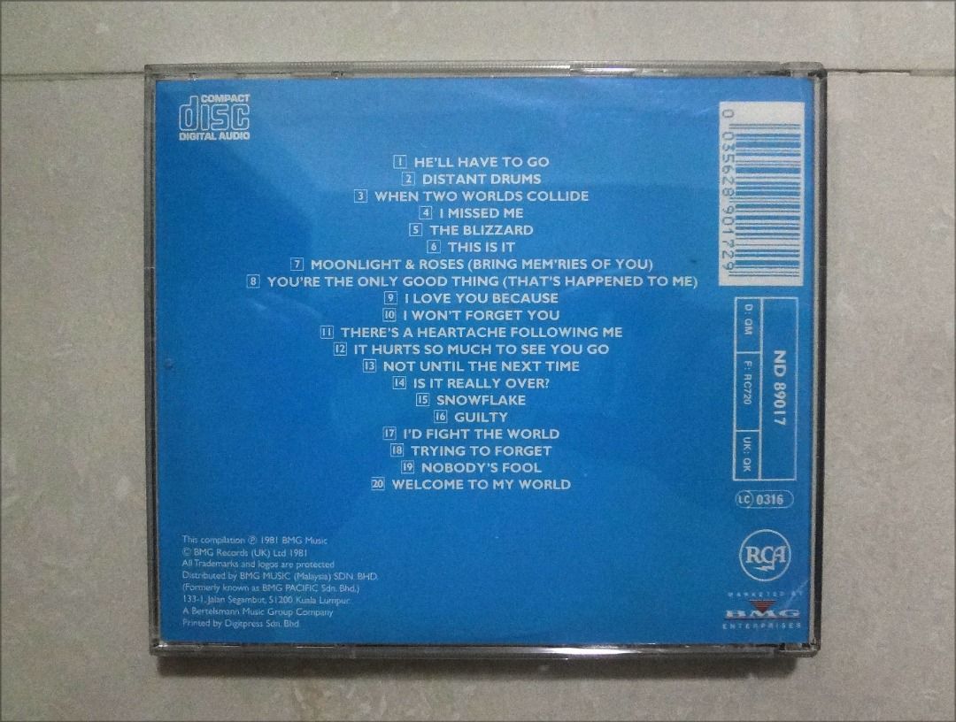 The Very Best Of Jim Reeves CD, Hobbies & Toys, Music & Media, CDs ...