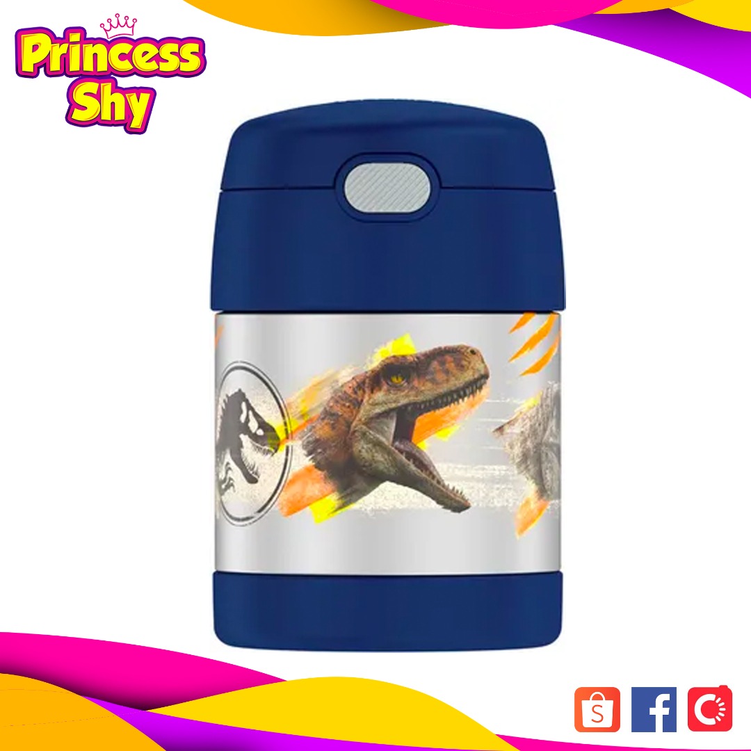 Thermos FUNTAINER® Stainless Steel Food Jar 10oz Jurassic World Dominion, Furniture & Home ...