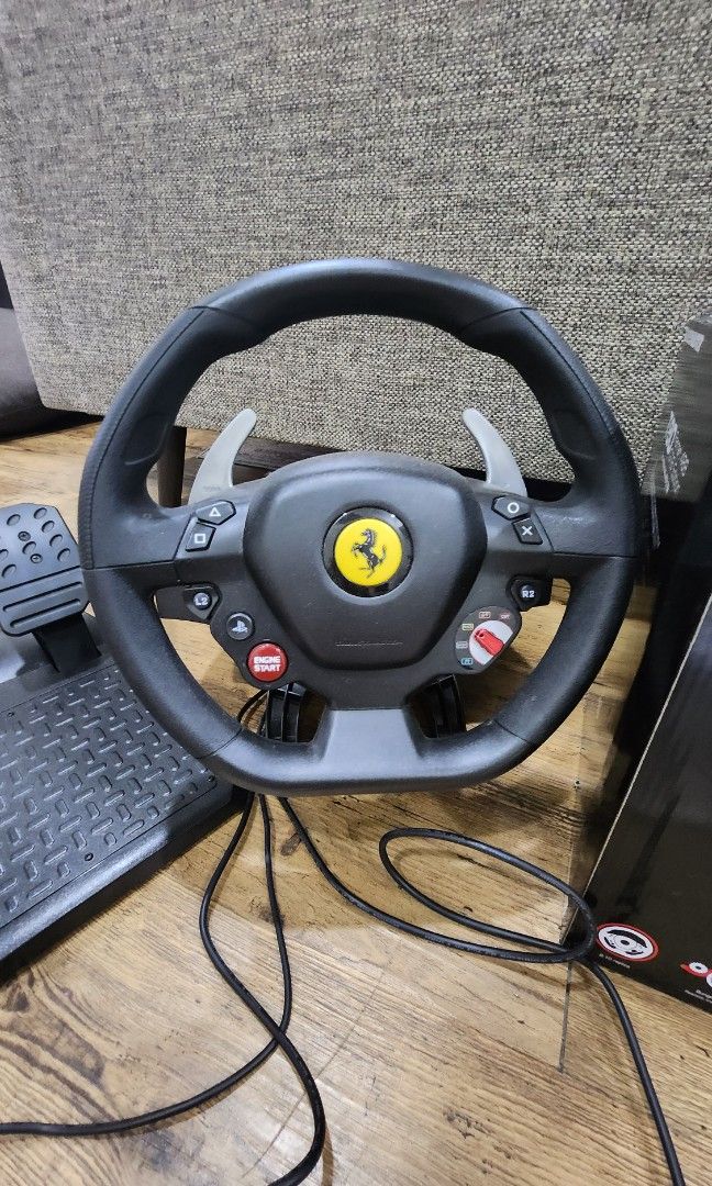 Thrustmaster T80 Ferrari 488 GTB edition racing wheel gaming pedal set ...