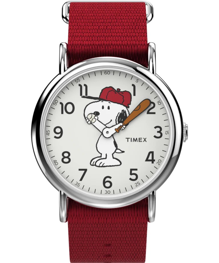 Timex x Peanuts - Snoopy 38mm Fabric Strap Watch, Women's Fashion ...