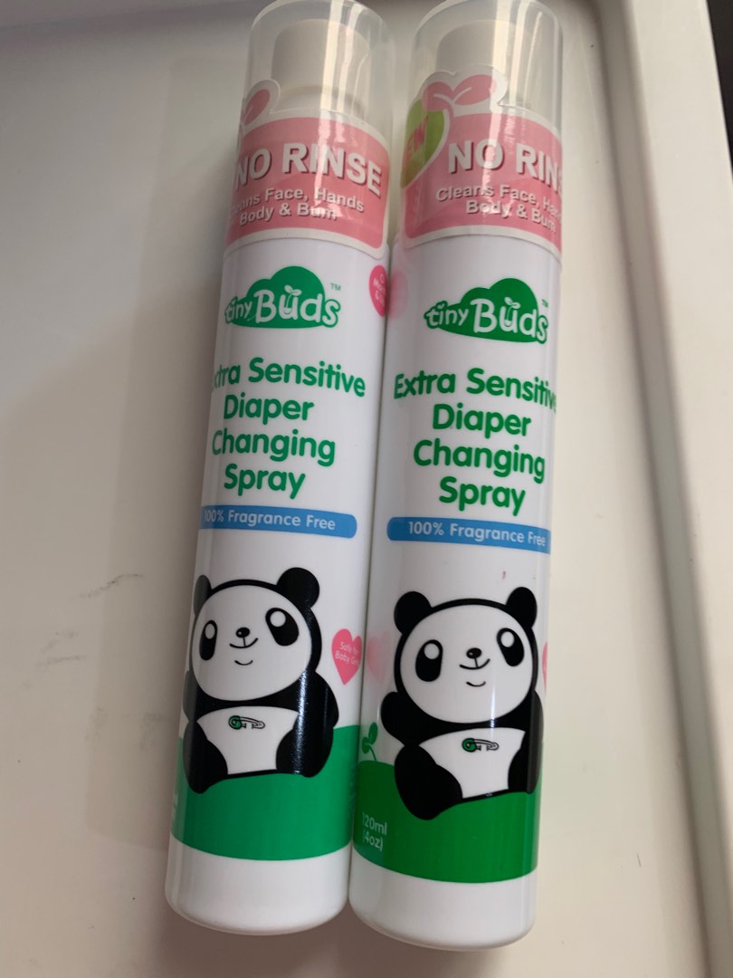 Tiny Buds Extra Sensitive Diaper Changing Spray 120ml 2pcs with FREE ...