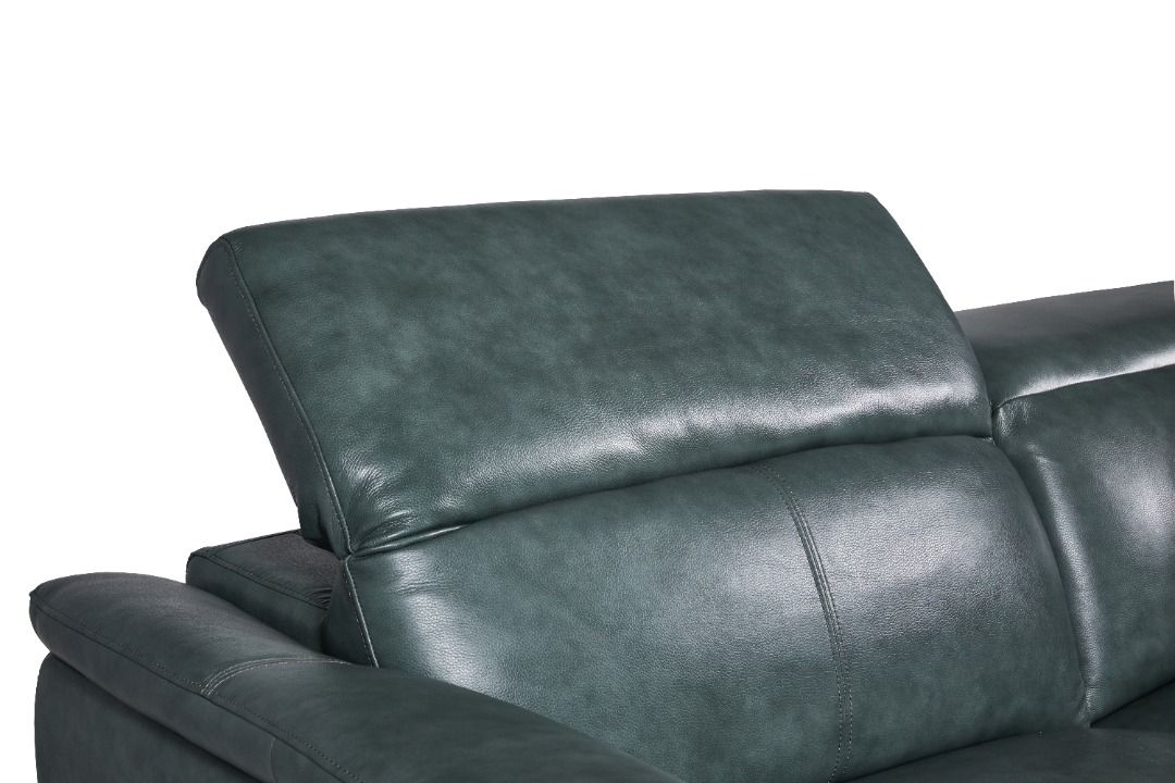 TITUS 3 SEATER RECLINER SOFA - LEATHER SOFA FABRIC SOFA, Furniture ...