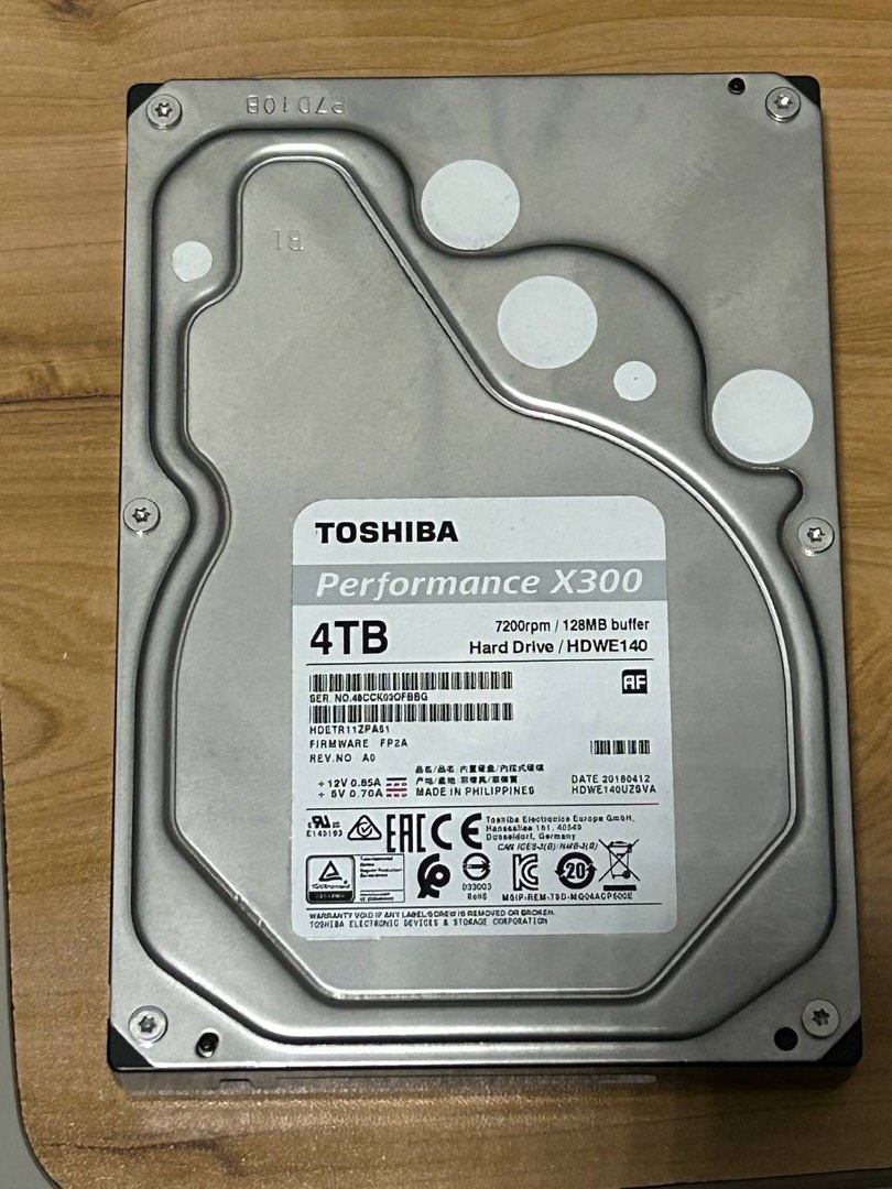 Toshiba 4TB HDD, Computers & Tech, Parts & Accessories, Hard Disks & Thumbdrives on Carousell