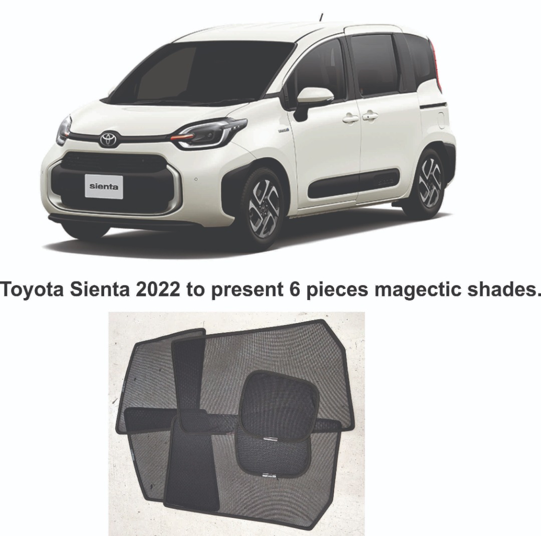 Toyota Sienta 2022 to present 6 pieces magnectic shades., Car ...