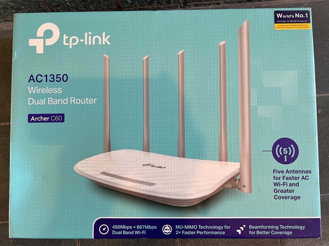 TP-link AC1350 router, 電腦＆科技, 電腦周邊及配件, Wifi及上網相關產品 - Carousell