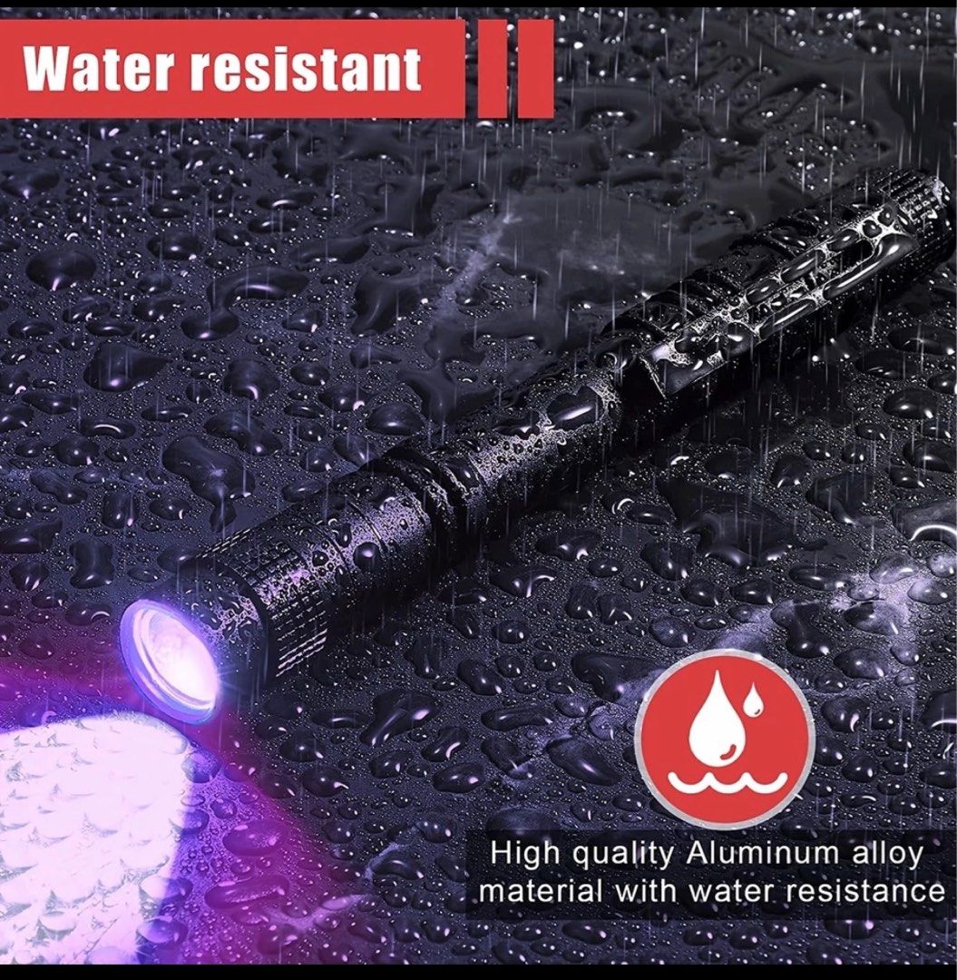 UV Black Light Flashlight, 395nm Mini LED Pen Light with Clip ...