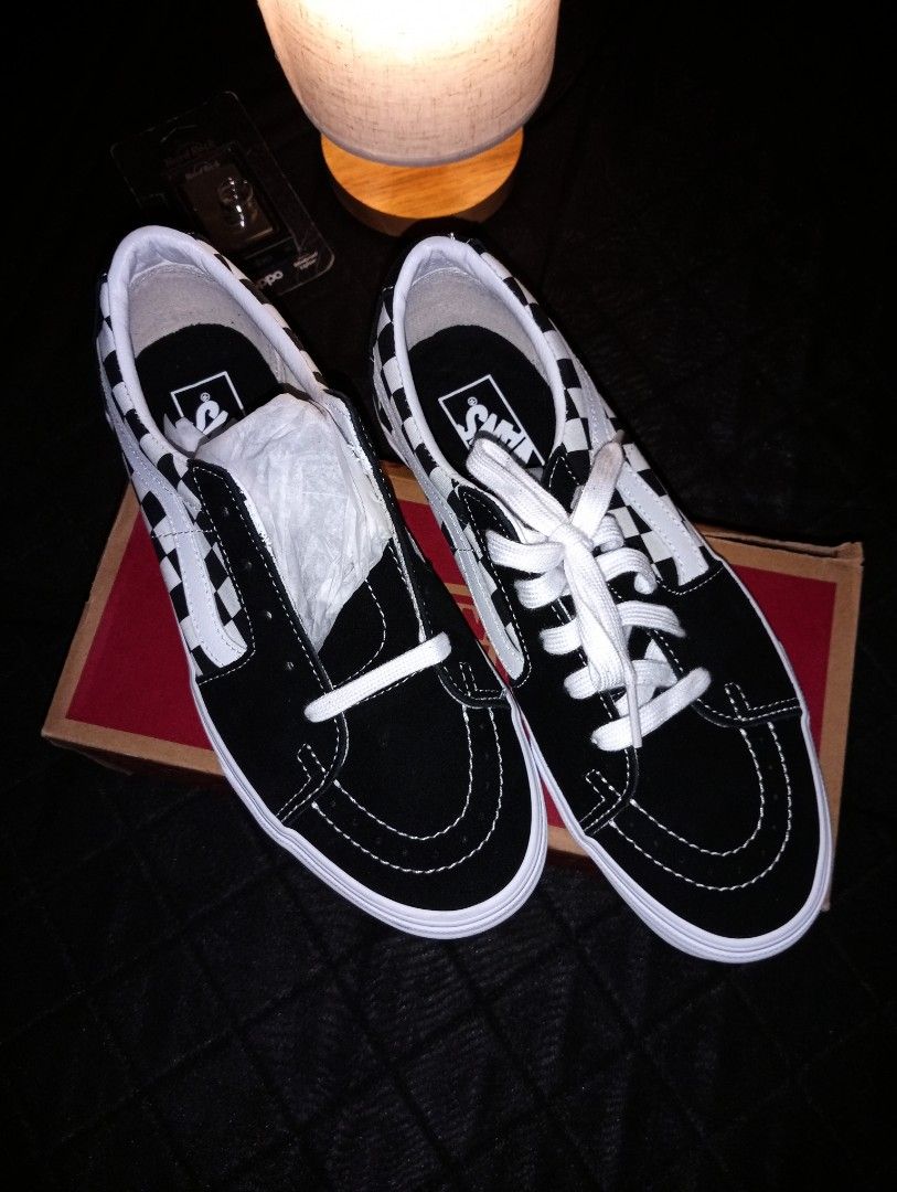 Vans sk8-low checkerboard, Men's Fashion, Footwear, Sneakers on Carousell