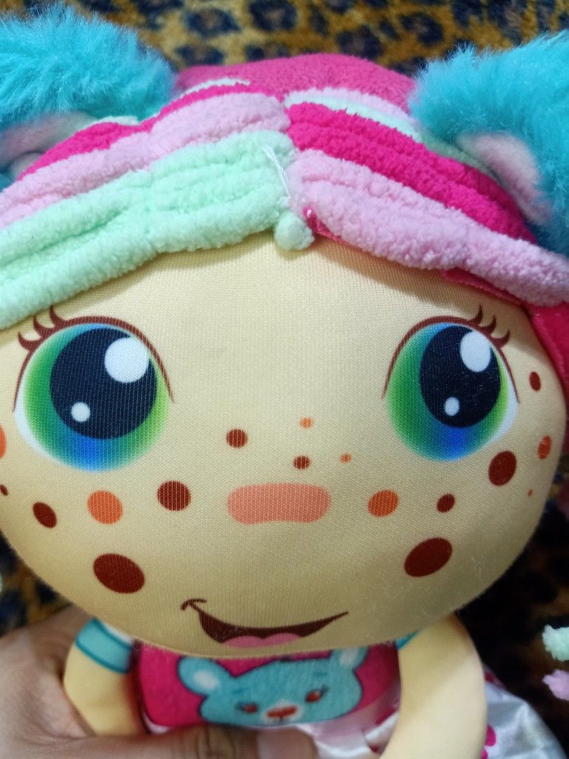 VERY PRETTY LARGE SIZE FLIP ZEE GIRLS ZOEY / SNUGGLY BEAR 2-IN-1 PLUSH ...