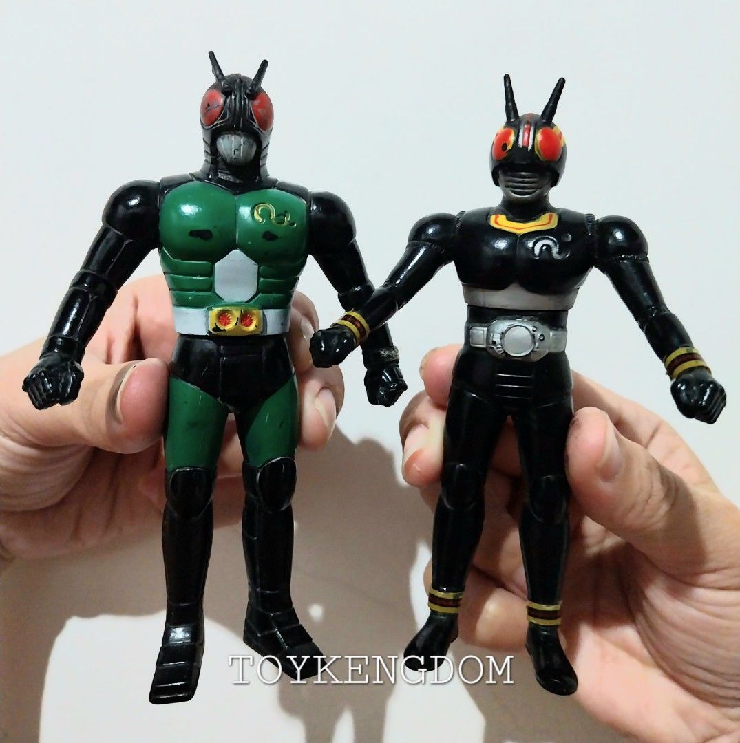 Vintage Bandai 1987 Masked Rider Black & 1988 MRB Rx Figures Set ...