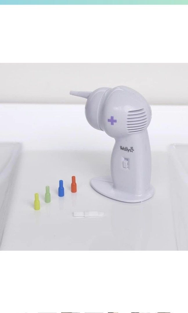 Wellys- Anti-Cerumen Ear Aspirator with Soft Silicone Tips for Children ...