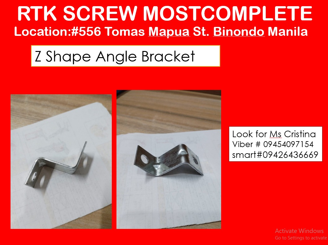 Z Shape Angle Bracket, Commercial & Industrial, Construction Tools ...