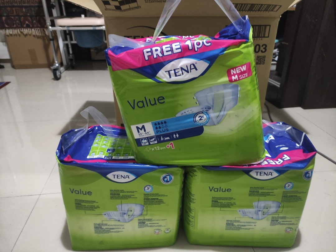 TENA adult diaper, 3 new packet of 13 pieces each. NO PROFIT!, Health & Nutrition, Assistive ...