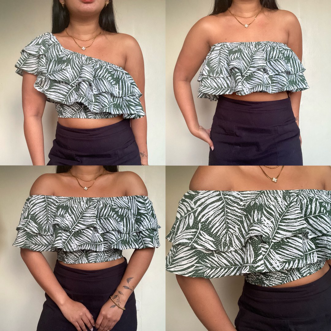 3-way top, Women's Fashion, Tops, Blouses on Carousell