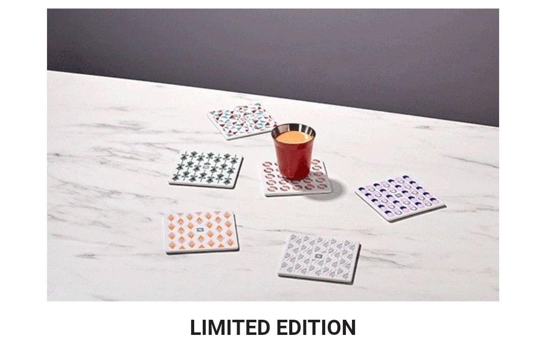4 x Nespresso Porcelain Coaster - TOKYO, 傢俬＆家居, 廚具和餐具, 茶具配件 - Carousell