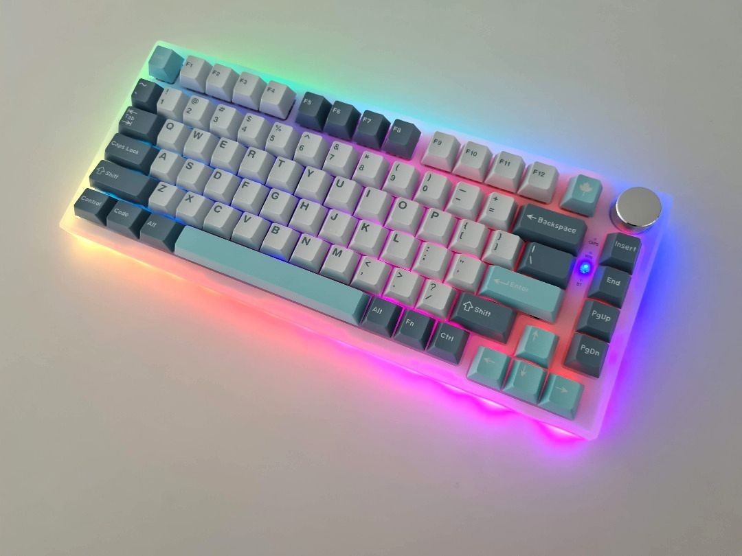 75% Custom Mechanical Keyboard (ShokoSilent0710)- Fully Modded Tri Mode ...