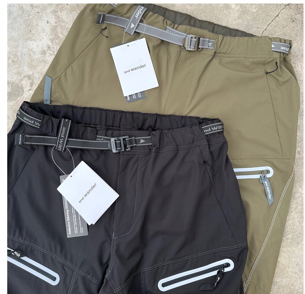 日本優惠預訂 2色選 and wander 户外機能 light hike 3 m logo 反光口袋 束腳防水料 長褲, 男裝, 褲＆半截裙 ...