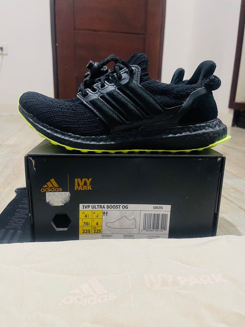 adidas x Ivy Park UB DNA all black, Women's Fashion, Footwear, Sneakers ...