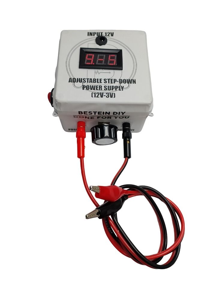 ADJUSTABLE POWER SUPPLY VOLTAGE STEP DOWN (12V-3V), VARIABLE POWER ...