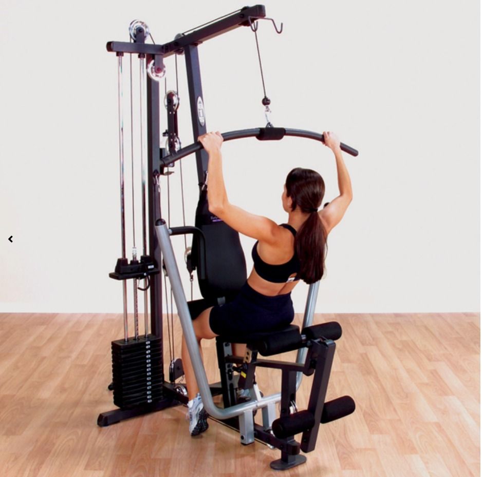 AIBI Body Solid Gym Station EXM-G1S | Lat Pulldown/Ab Crunch/Leg ...