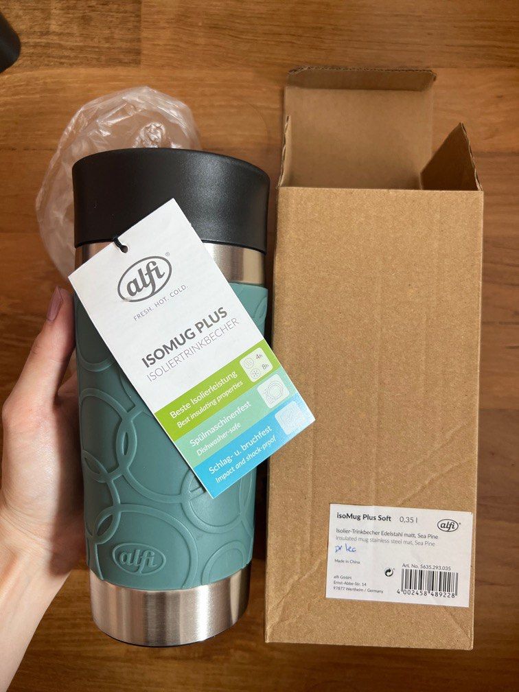 alfi thermal flask 350ml green silver, Furniture & Home Living ...