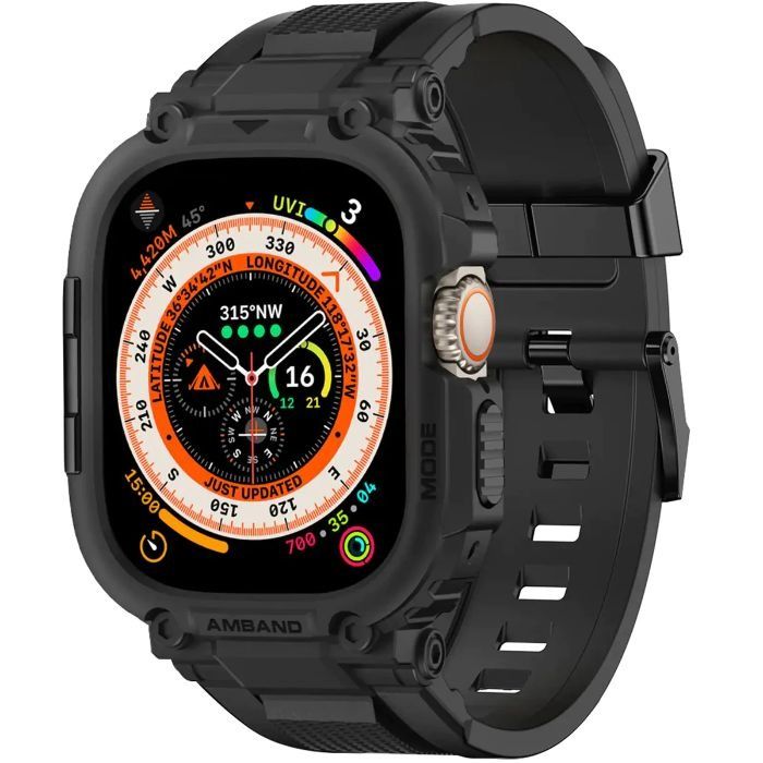 amBand M1 Sport Series Case with Band for Apple Watch Ultra / Ultra 2 ...