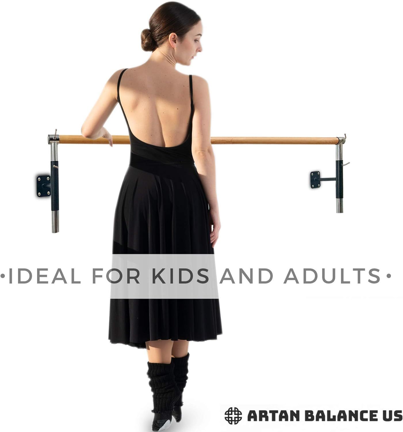 Artan Balance Ballet Barre Portable for Home or Studio, Height ...