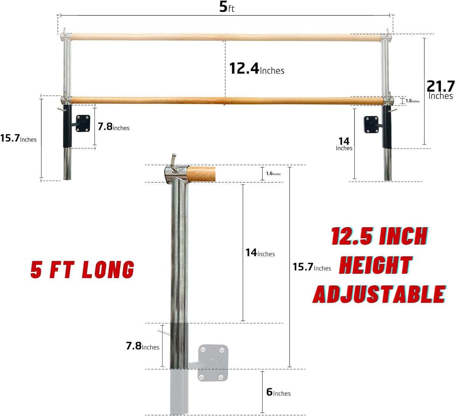 Ballet Bar Dimensions