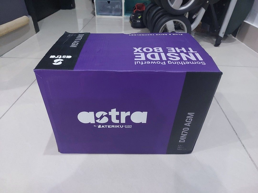 Astra DIN-70 Car Battery 3 months used, Auto Accessories on Carousell