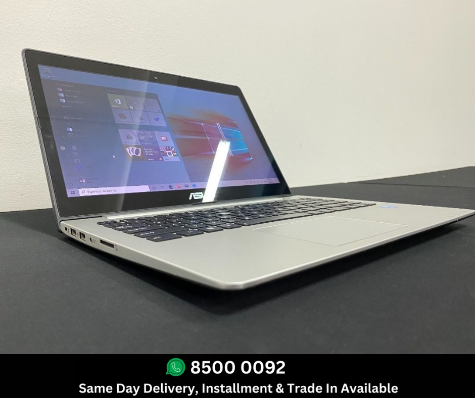 Asus i7 Slim & LightWeight Touchscreen Laptop + MS Office + NEW BATTERY ...