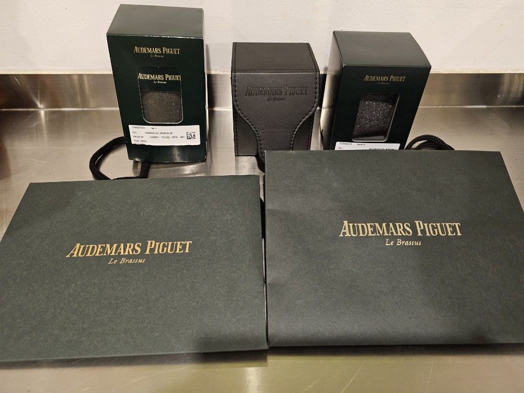 Authentic Audemars Piguet watch box and paper bags., Luxury, Watches on ...