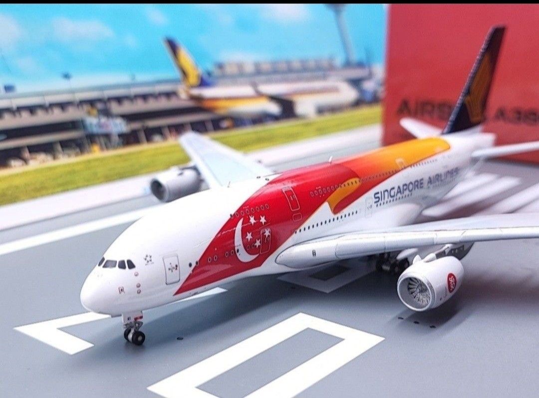 Aviation 400 1:400 A380 Singapore Airlines (SG50 Livery) 9V-SKI, Hobbies & Toys, Toys & Games on ...