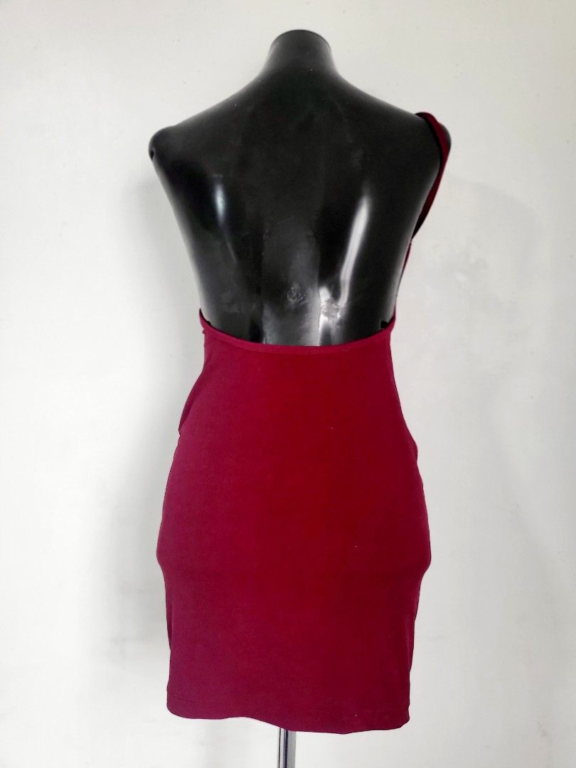 Backless maroon Sexy party dress, Women's Fashion, Dresses & Sets ...