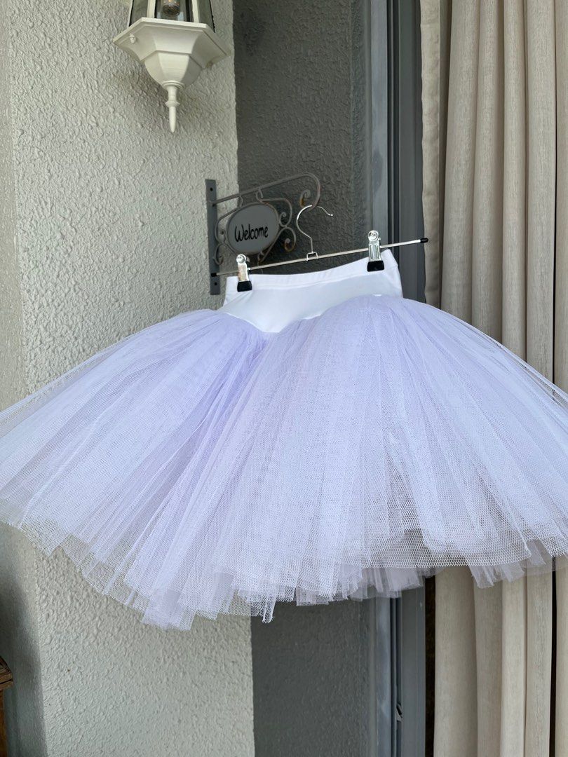 Ballet practice tutu white, Women's Fashion, Bottoms, Skirts on Carousell