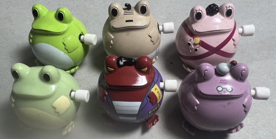 BANDAI 絕版 青蛙扭蛋 FROG STYLE FROGDASH 上鏈車仔 全6種, 興趣及遊戲, 玩具 & 遊戲類 - Carousell