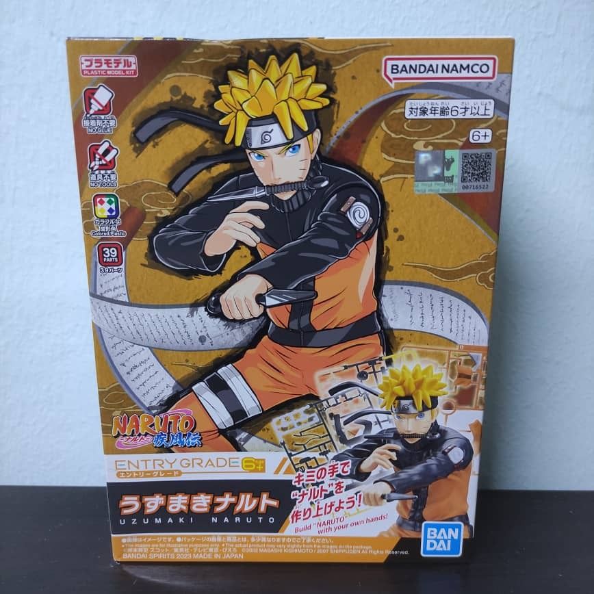 Bandai Naruto Shippuden Entry Grade Naruto Uzumaki Model Kit, Hobbies ...