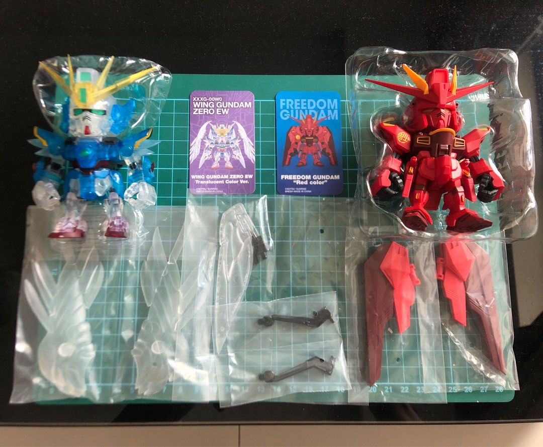 Bandai QMSV mini Wing Gundam EW & Freedom Gundam Toumart Not Secret ...