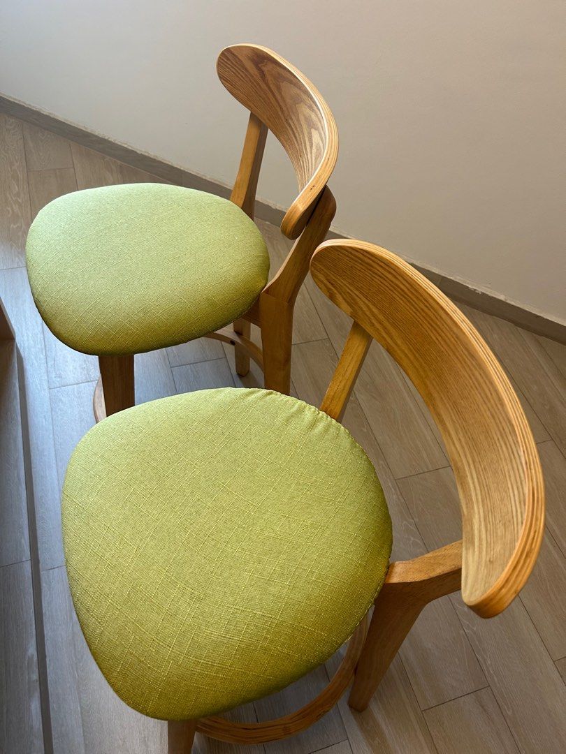 Bar chairs wooden 60cm, Furniture & Home Living, Furniture, Chairs on ...