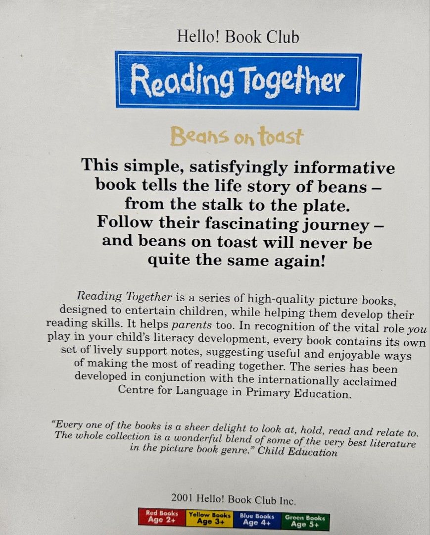 Beans on Toast The Tiger and the Jackal (Reading Together), 興趣及遊戲, 書本 ...