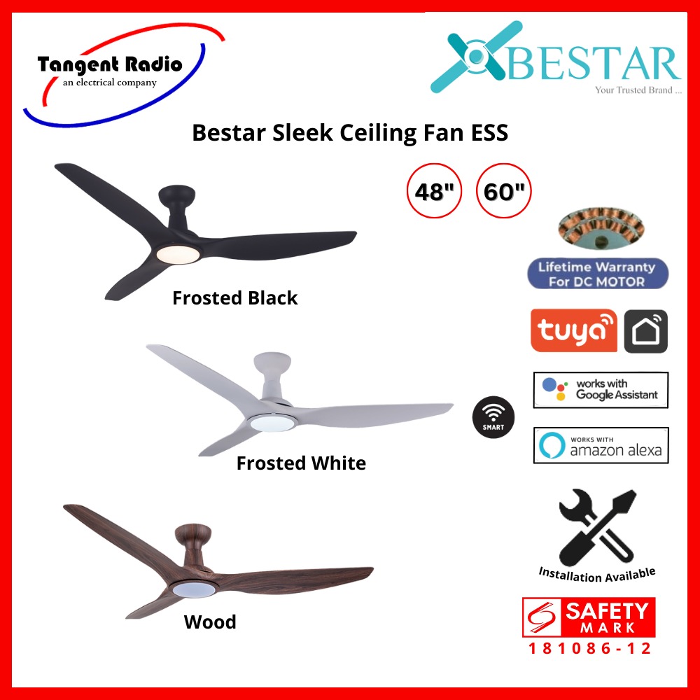 Bestar Sleek Ceiling Fan ESS, Furniture & Home Living, Lighting & Fans ...